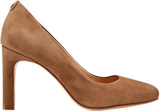 Cosmoparis Femme, Chaussures, Brun, Taille: 40 EU Escarpin Bout Rond en Nubuck Taupe