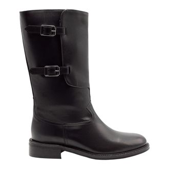 Julie Dee Hoher Biker-Stiefel - - Shoes - Damen - Schwarzk - 38 EU