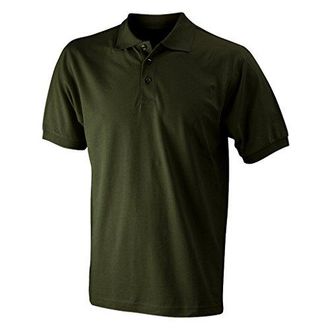 James & Nicholson Polo Maille piquée (3XL, Olive)