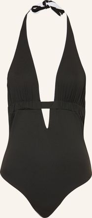 Max Mara Max Mara Beachwear Neckholder-Badeanzug Bchchenzia Mit Cut-Out schwarz
