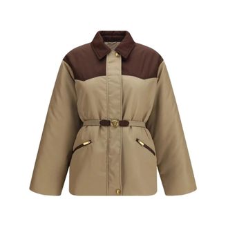 Versace Damen, M&auml;ntel, Beige, SGr&ouml;&szlig;e
