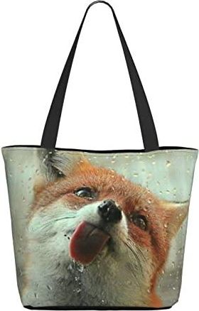 AOOEDM Joli sac &agrave; provisions pour femme avec chien 33 x 28 x 19 cm. Le cadeau parfait pour la Saint-Valentin. Cest de la Saint-Valentin pour maman, fille, &eacute;p