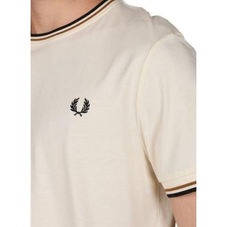 Fred Perry T-shirt uni &agrave; col rond en coton