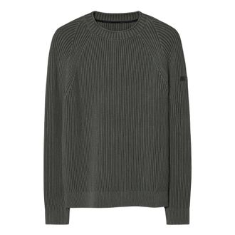 Roberto Ricci Design Cotton 7 Techno Wash Rundhals Pullover - - Knitwear - Herren - Gr&uuml;n - XL