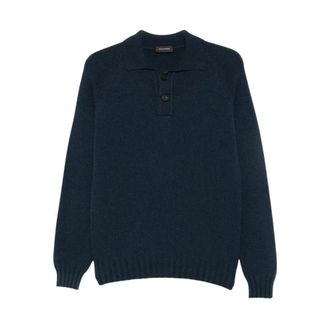 Tagliatore Rundhals-Strickware - - Tops - Herren - Blau - S