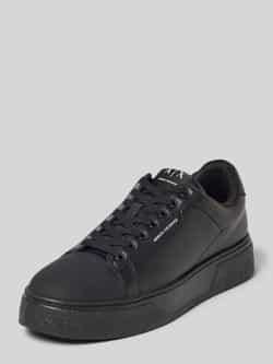 A|X Armani Exchange Sneaker aus Leder-Mix mit Logo-Detail Modell Lion