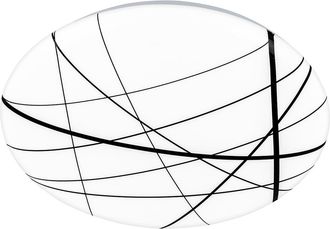 Briloner LED Deckenleuchte mit Linienmuster, 28 cm, neutralwei&szlig;es Licht, LED Deckenlampe, Lampe, Wohnzimmerlampe, Esszimmerlampe, K&uuml;chenlampe, Kinderzimmer, De