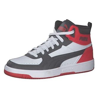 Puma Puma Rebound Joy, Sneaker Mixte, White-Asphalt-High Risk Red, 44 EU