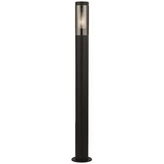 Searchlight Searchlight - Au&szlig;enleuchte Stehleuchte Pollerlampe E27 Hof Edelstahl schwarz rauch h 90 cm