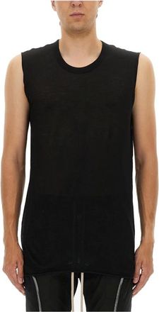 Rick Owens Homme, Tops, Noir, Taille: L T-shirt sans manches