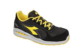 Diadora Utility Niedriger Arbeitsschuh Run NET AIRBOX Low S1P SRC f&uuml;r Mann und Frau (EU 43), C4663 Schwarz Anthrazit