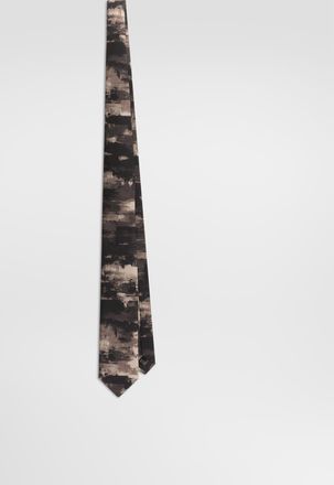 Dolce & Gabbana Krawatte Aus Twill Mit Abstraktem Print - Mann Krawatten Und Einstecktuch Pz