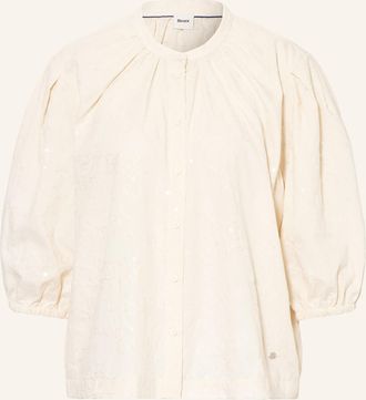 Brax Brax Bluse Viv Mit Pailletten Und 3/4-Arm weiss