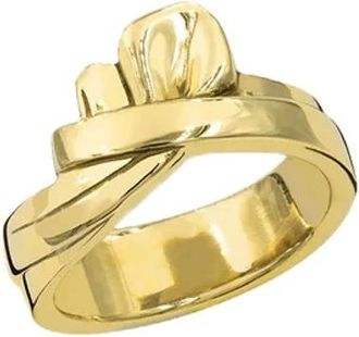 Ines De La Fressange Femme, Accessoires, Jaune, Taille: 58 MM Balthus Bow Attachment Ring