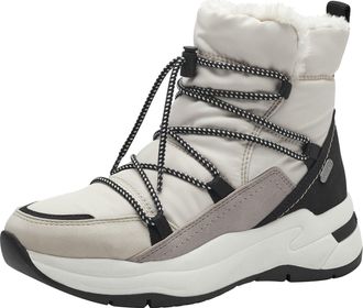Marco Tozzi Damen Sneaker hoch mit Fütterung Winter mit Gummizug, Beige (Cream Comb), 39 EU