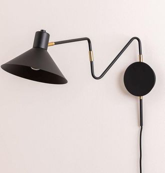 Sklum Lizz Wandleuchte Schwarz - Sklum