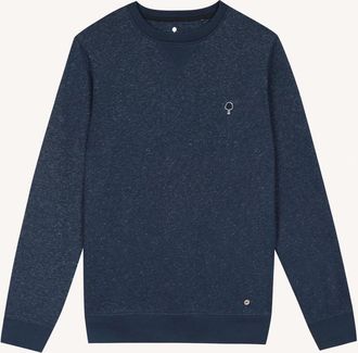 Faguo Sweat col rond bleu marine coton - DONON