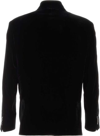 Giorgio Armani Mens Black Velvet Blazer Nero Giacche E Gilet Jacket