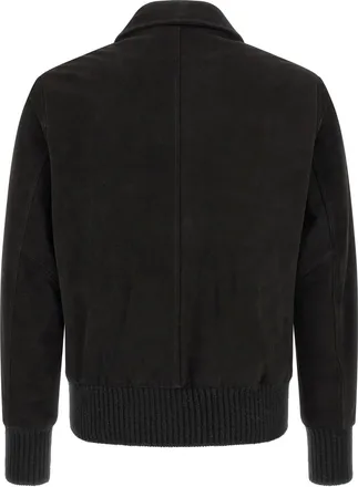 Giorgio Brato Lambskin Suede Jacket - Black