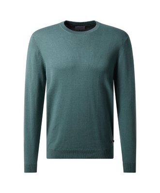 Pierre Cardin Rundhalspullover Strick RH mit Rippb&uuml;ndchen