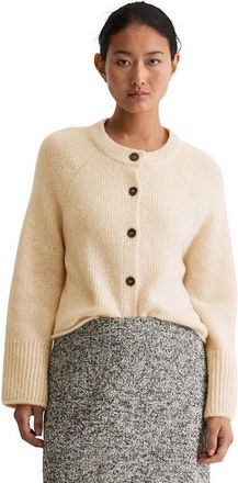 Marc O'Polo Cardigan aus softem Schurwolle-Mix, Raglanärmel, loose fit