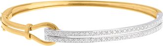 Edenly Armreif mit 54 Diamanten Agraphe in Gelbgold - 0.32 Karat