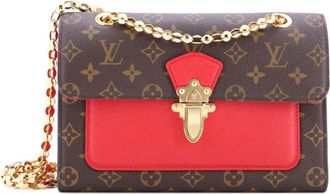 Louis Vuitton Victoire Handbag Monogram Canvas and Leather shoulder bag - Braun