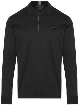 Paul & Shark polo &agrave; logo appliqu&eacute; - Noir