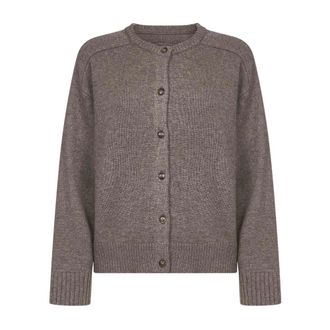Loulou Studio Femme, Pulls, Brun, Taille: 38 FR Aidar Cardigan en m&eacute;lange de cachemire