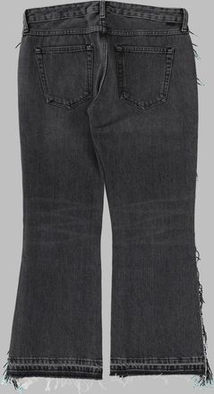 Alanui Pearl Fringe Jeans - Gray