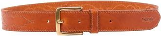 Wrangler Western Stitch Belt Ceinture, Cognac, 95 Hommes