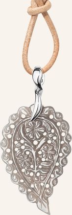 Tamara Comolli Tamara Comolli Anh&auml;nger Pendant India Medium Grey Chalcedony Aus 18 Karat Wei&szlig;gold Und Grauem Chalcedon silber