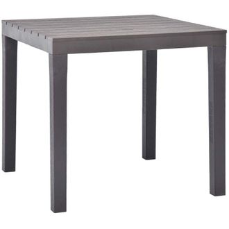 vidaXL Gartentisch Moccafarben 78 x 78 x 72 cm Kunststoff - Vidaxl
