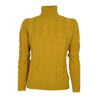 Cashmere Company Dolcevita Treccia - - Knitwear - Damen - Gelb - XS