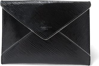 Louis Vuitton Clutches - LOUIS VUITTON EINLADUNGSUMSCHLAG PM AUS SCHWARZEM - Gr. unisize - in Schwarz - f&uuml;r Damen