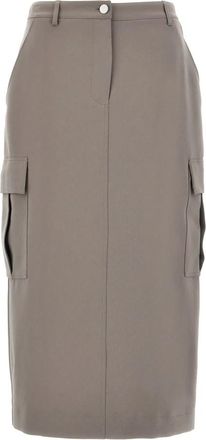 Theory Femme, Jupes, Gris, Taille: 36 FR Relaxed Cargo Skirt