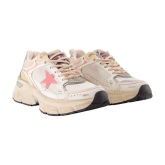 Golden Goose Womens Lightstar Sneakers - Golden Goose Deluxe Brand Leather White Calfskin Shoes