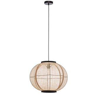 Lindby Suspension &agrave; intensit&eacute; variable Aurinil en textile pour salon & salle &agrave; manger