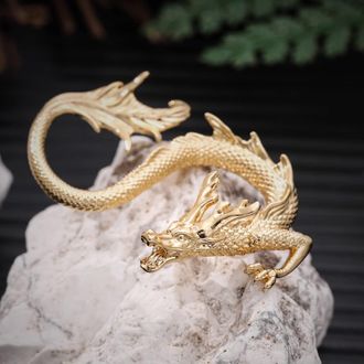Generic Goldene Drachen-Miniatur-Figuren aus massivem Messing, Kupferguss, Sternzeichen, Drache, Bastel-Kollektion, Desktop, kleines Ornament, Sand, Tischdeko