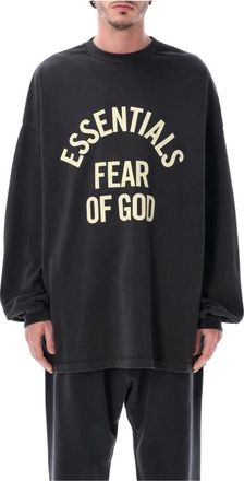 Fear of God Homme, Tops, Noir, Taille: S Campus 90s Long Sleeve Tee