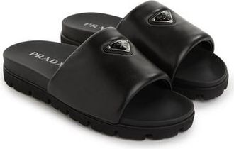 Prada Claquettes en cuir