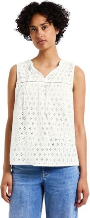 Street One Damen &Auml;rmellose Stickmuster Bluse