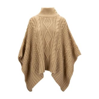 MC2 Saint Barth Femme, Vestes, Beige, Taille: ONE Size Poncho