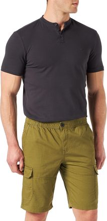 Tom Tailor Herren Relaxed Fit Cargo Bermuda Shorts 1031446, 29003 - Olive Branch Green, XL