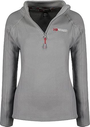 Geographical Norway Tug HZ Lady - Micro-polaire Femme Chaude Fermure Zip - Veste Automne Hiver Printemps Chaud Femmes - Longues Manches Pull Fourrure Doux Confort Outdoor