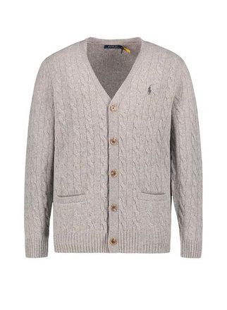 Polo Ralph Lauren Herren Cardigan grau unifarben