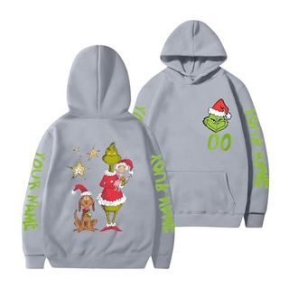 Generic Le Grinch Sweat A Capuche Femme Hiver Pyjama Deguisement Adulte Vetement De Vêtements Femmes Moche The Pulls Pull Chaud Christmas Pilou Sweatshirts Pl