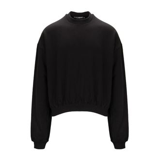 Dolce & Gabbana Oversized Crewneck Sweatshirt - - Sweatshirts & Hoodies - Herren - Schwarzk - M