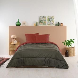 Bleu Calin Couette imprim&eacute;e Reveuse 350g/m2 - Chaude et Douce - Utilisation sans Housse - 140x200cm