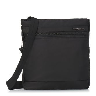 Hedgren LEONCE Damen Umh&auml;ngetasche klein mit RFID Schutz - Wasserabweisende Crossbody Tasche, Leicht & Sicher - 21,5 cm - Farbe: Black